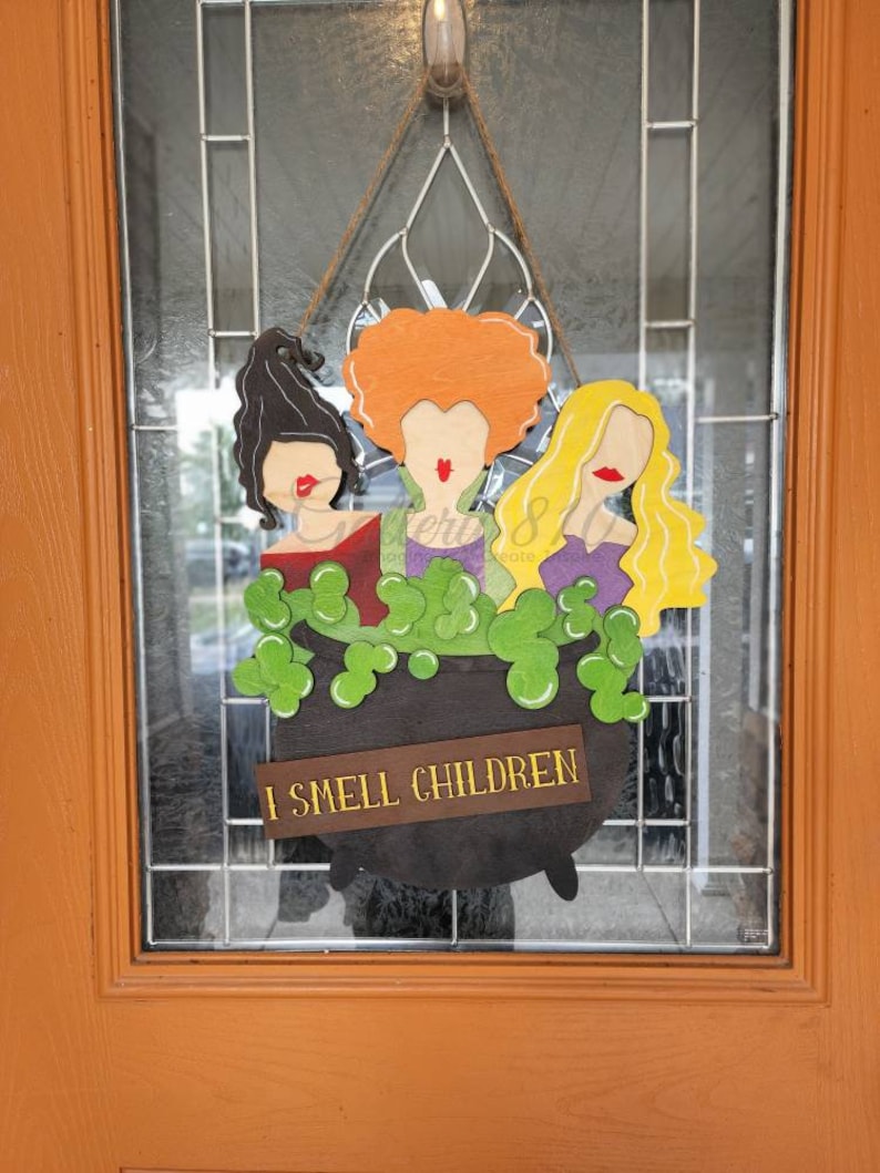 Hocus Pocus Witch Sanderson Sisters Replica Halloween Door Hanger Porch ...