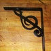 Treble Clef Shelf Brackets - Etsy