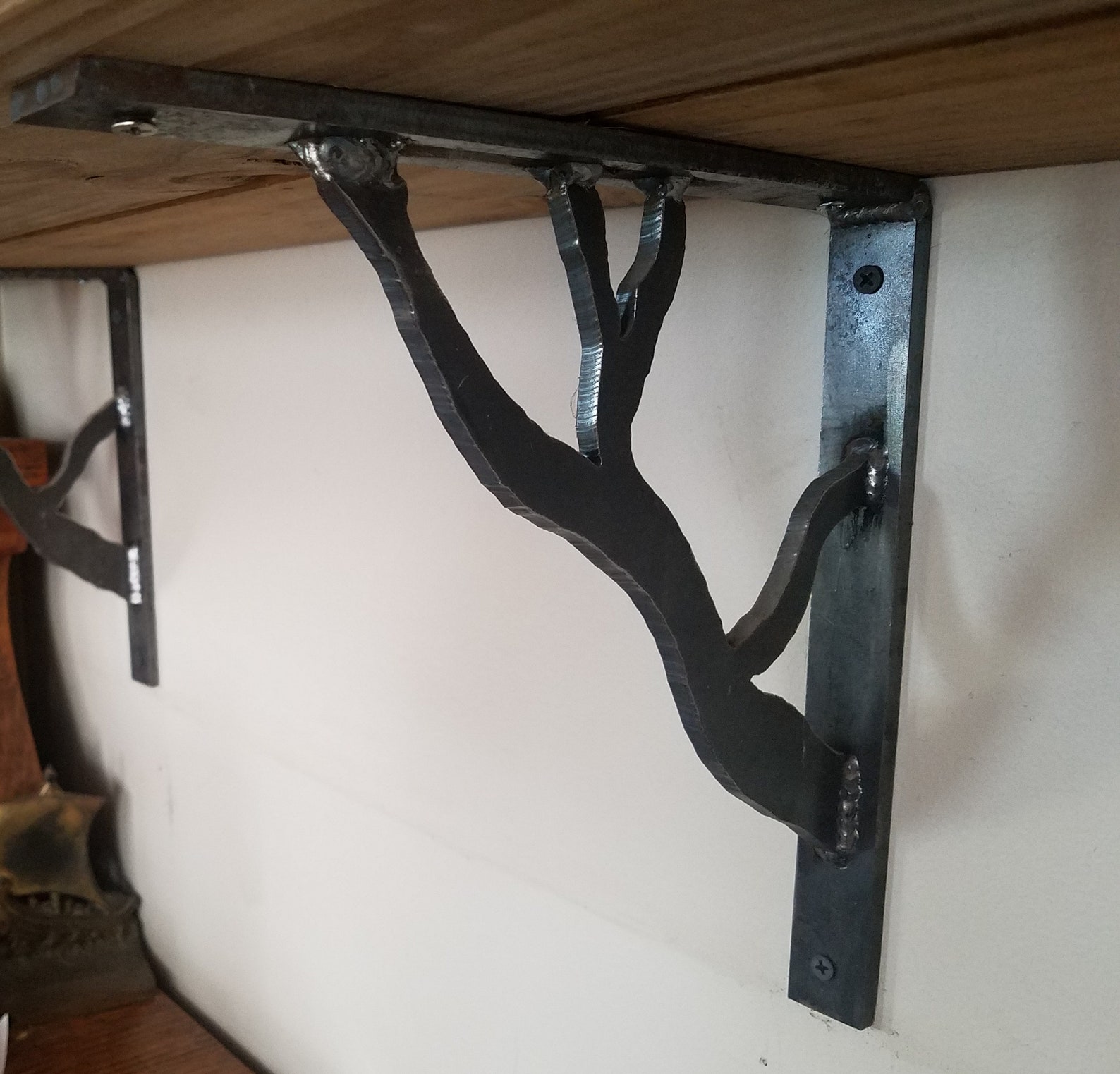Tree Branch Shelf Brackets - Etsy
