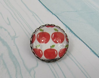 Apple Push Pin - Etsy
