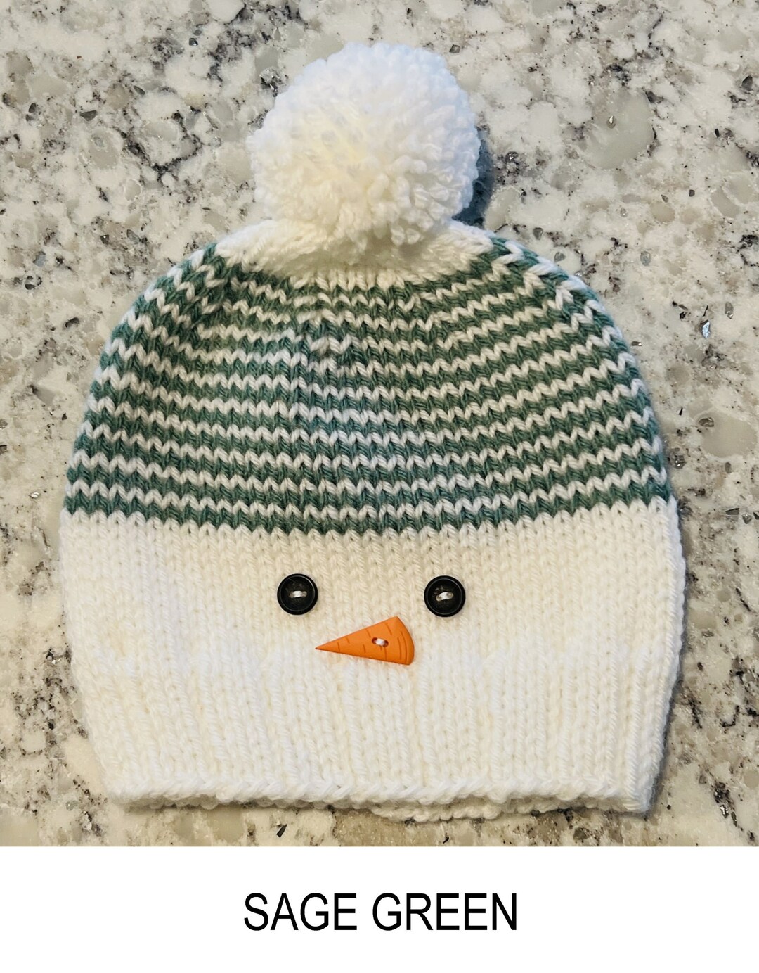 Striped Snowman Hat (child Sizes, Assorted Colors) - Etsy