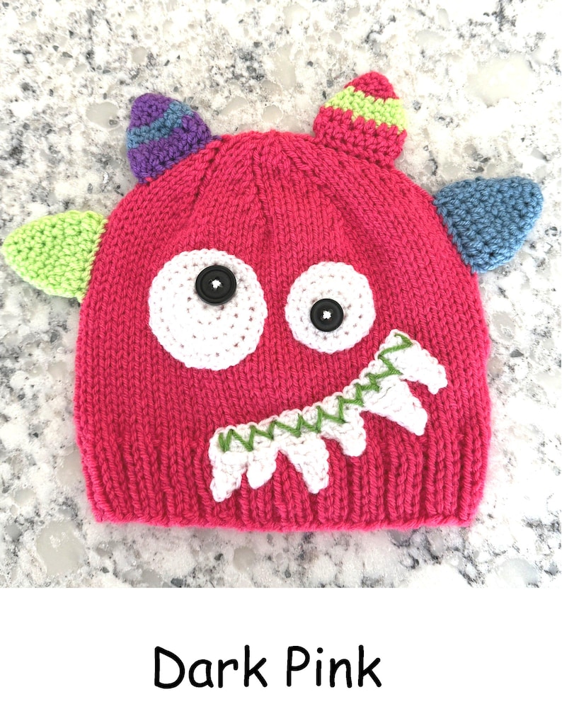Monster Hats (child Sizes, Assorted Colors) - Etsy
