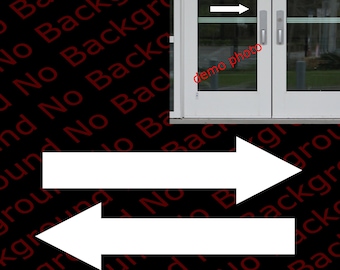 Arrow Decal, Arrow Door Decal, Door Decals for Directions, Custom Arrow ...