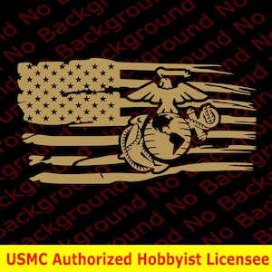 USMC Hobbyist License #53324: Metallic Gold USMC Marines Veteran ...