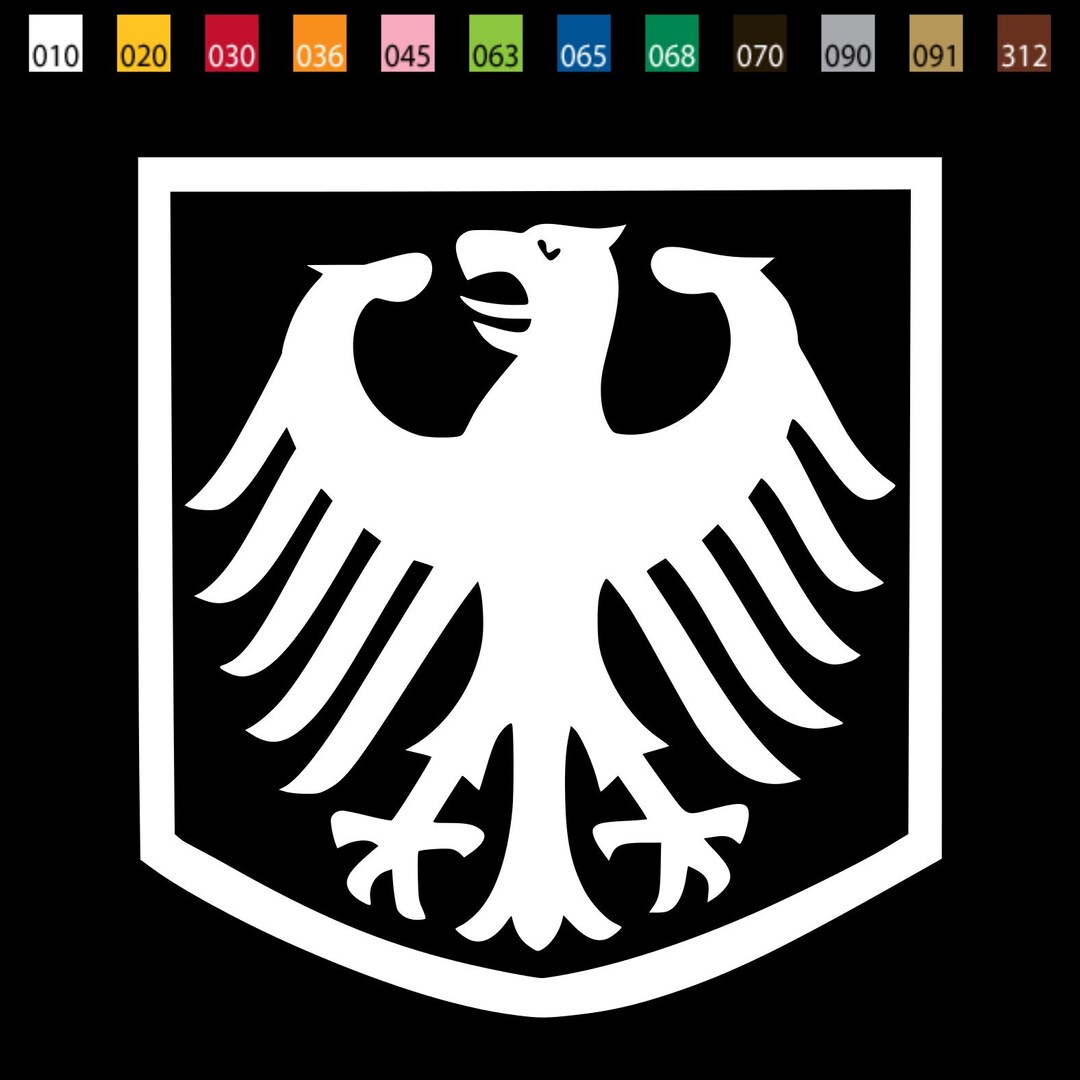 Many Colors German Eagle Flag Die Cut Vinyl Decal Car Windowphone