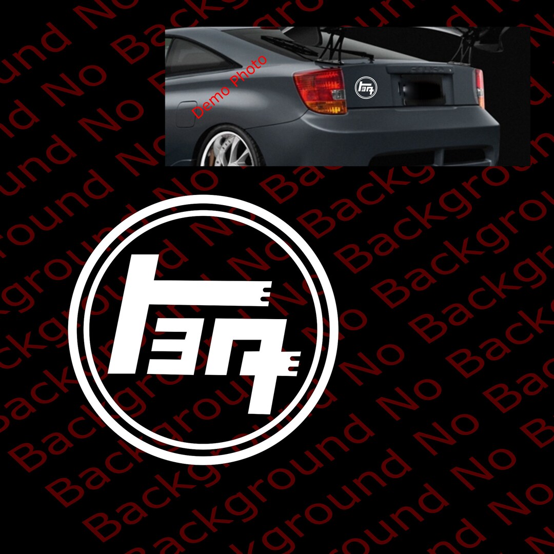 Vintage Circle Round TEQ Japanese JDM Window Fender Die Cut No ...