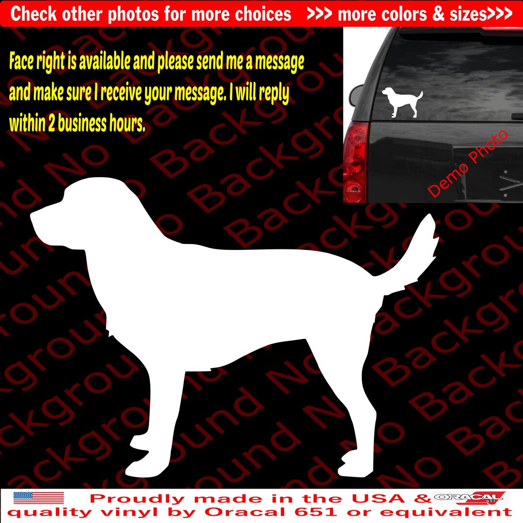 Labrador Retriever Vinyl Die Cut Decal Sticker Dog Lab Pet Animal ...