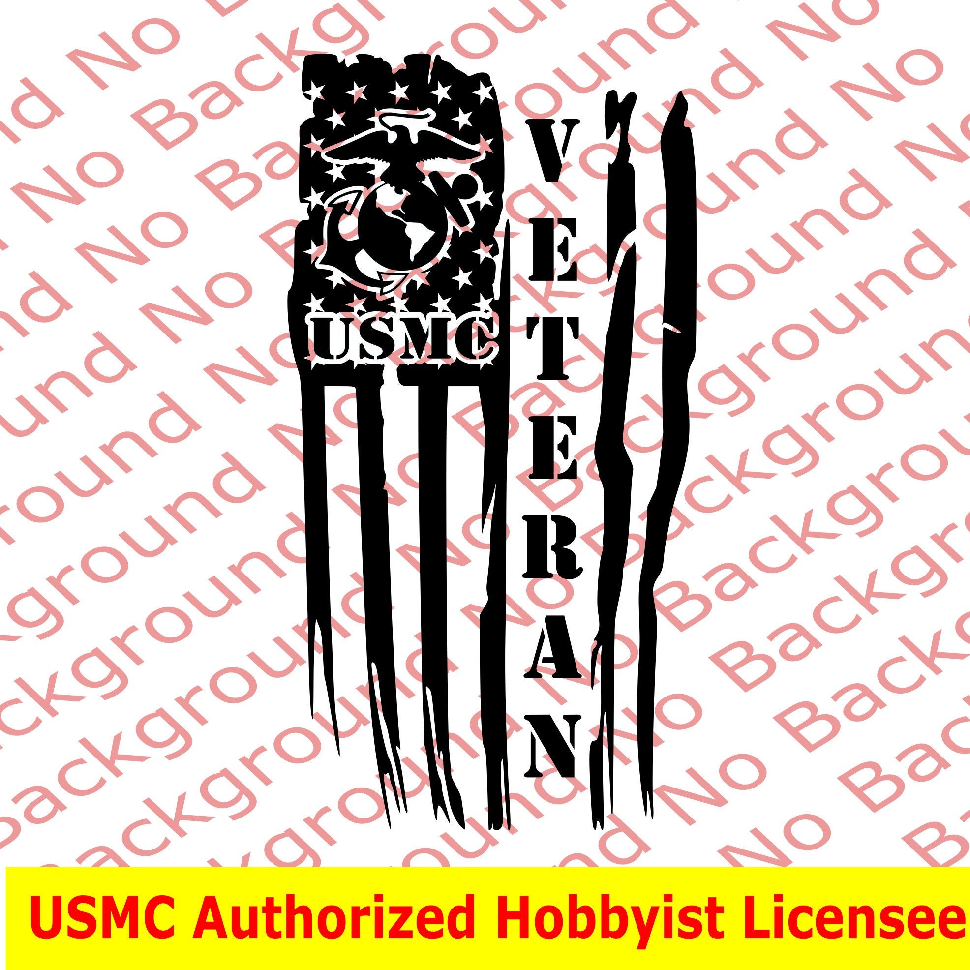 USMC Hobbyist License #533-24: Large Vertical Distressed Marines ...
