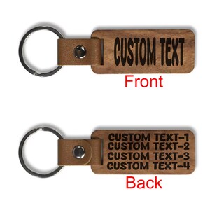 Japanese Kanji Laser Engraving Wooden Keychain | Custom Text Name ...