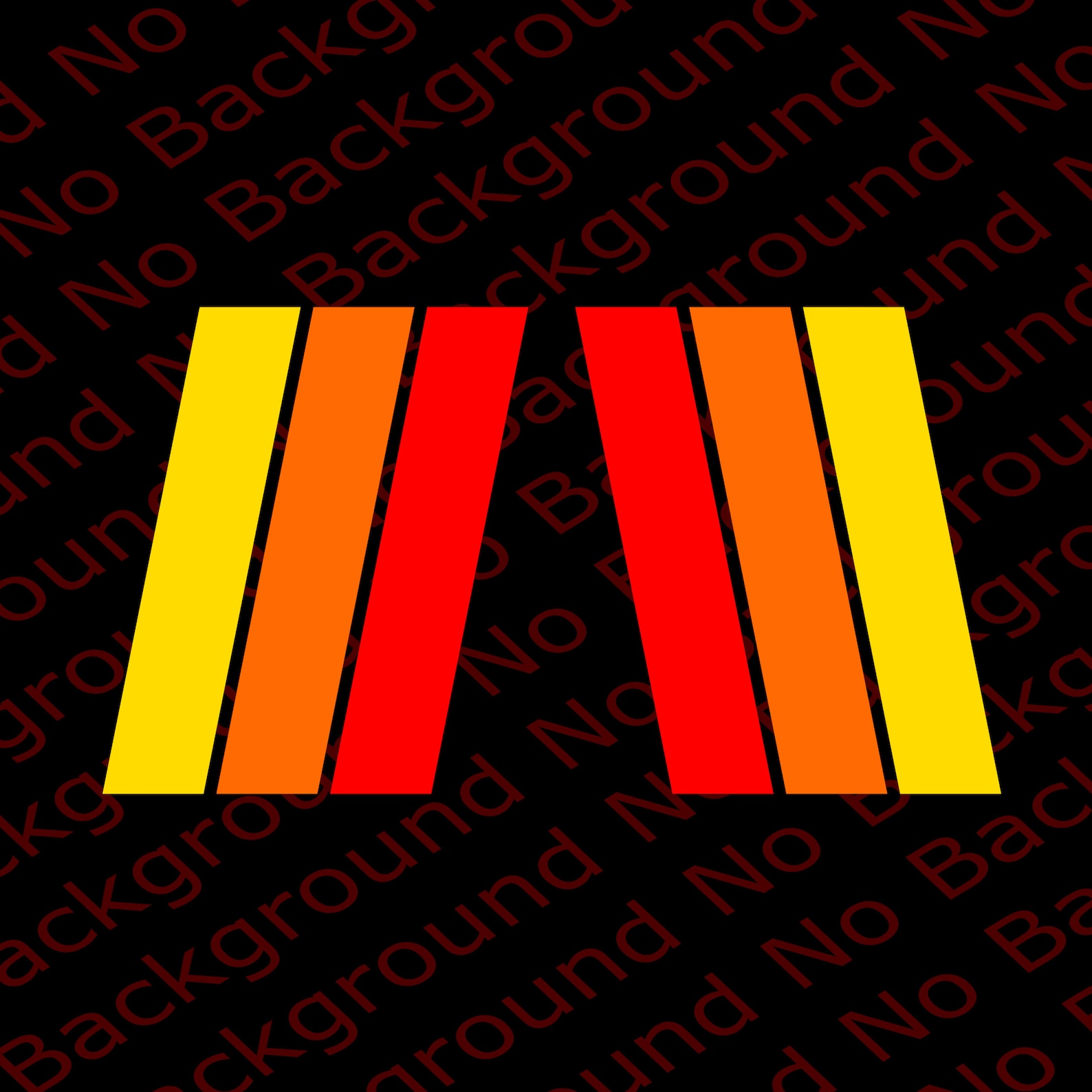 Many Sizes & Custom Colors - Retro Trio Racing Stripes Rainbow Vinyl ...