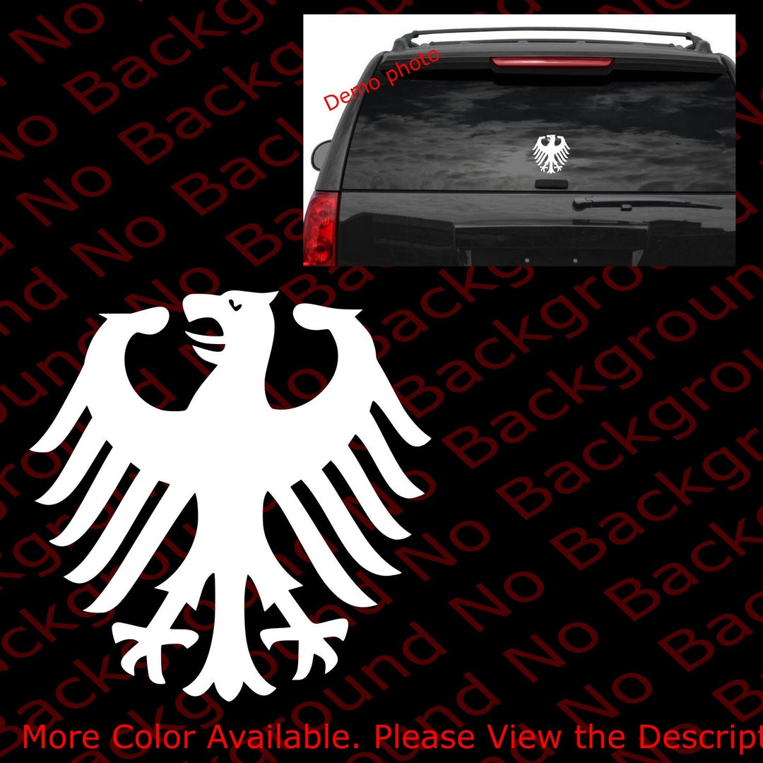Many Colors - GERMAN EAGLE FLAG Die Cut Vinyl Decal Car Window/phone ...