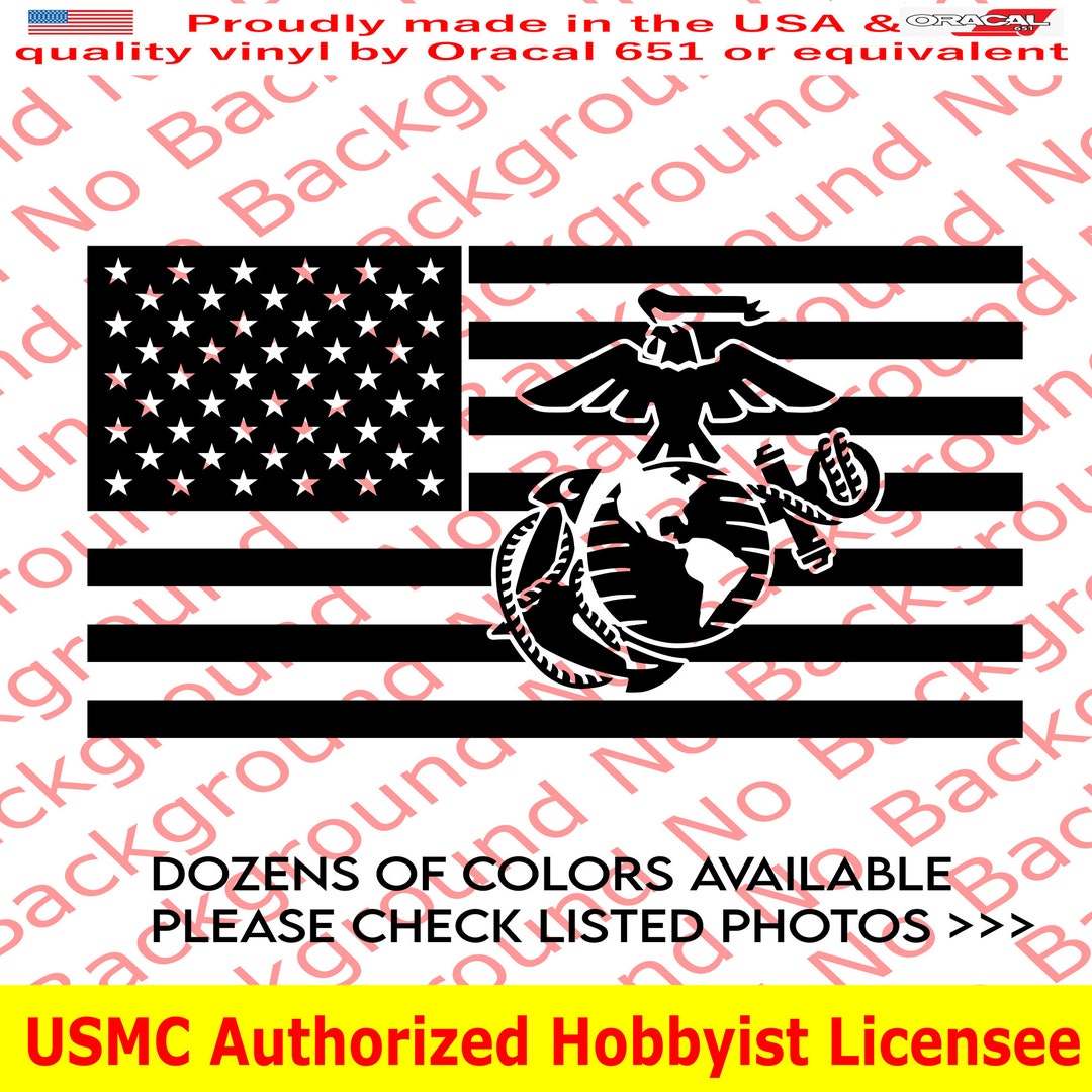 USMC Hobbyist License #53324: Large USMC Marines Veteran USA American ...
