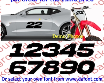 Race Car Number Plate - Etsy