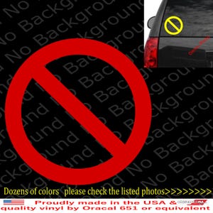 Stop No Entry Enter Warning Sign Symbol Emblem Business Vinyl Decal Die ...