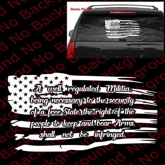 Many Colors LARGE Distressed 2nd Amendment USA Constitution | Etsy