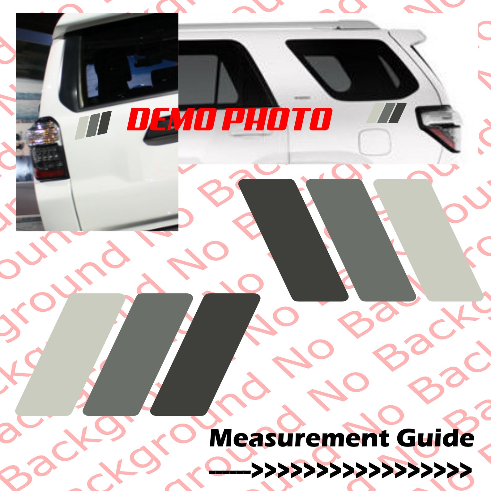 Many Colors & Sizes - Gray Colors Retro Racing Stripes Rainbow Vinyl ...