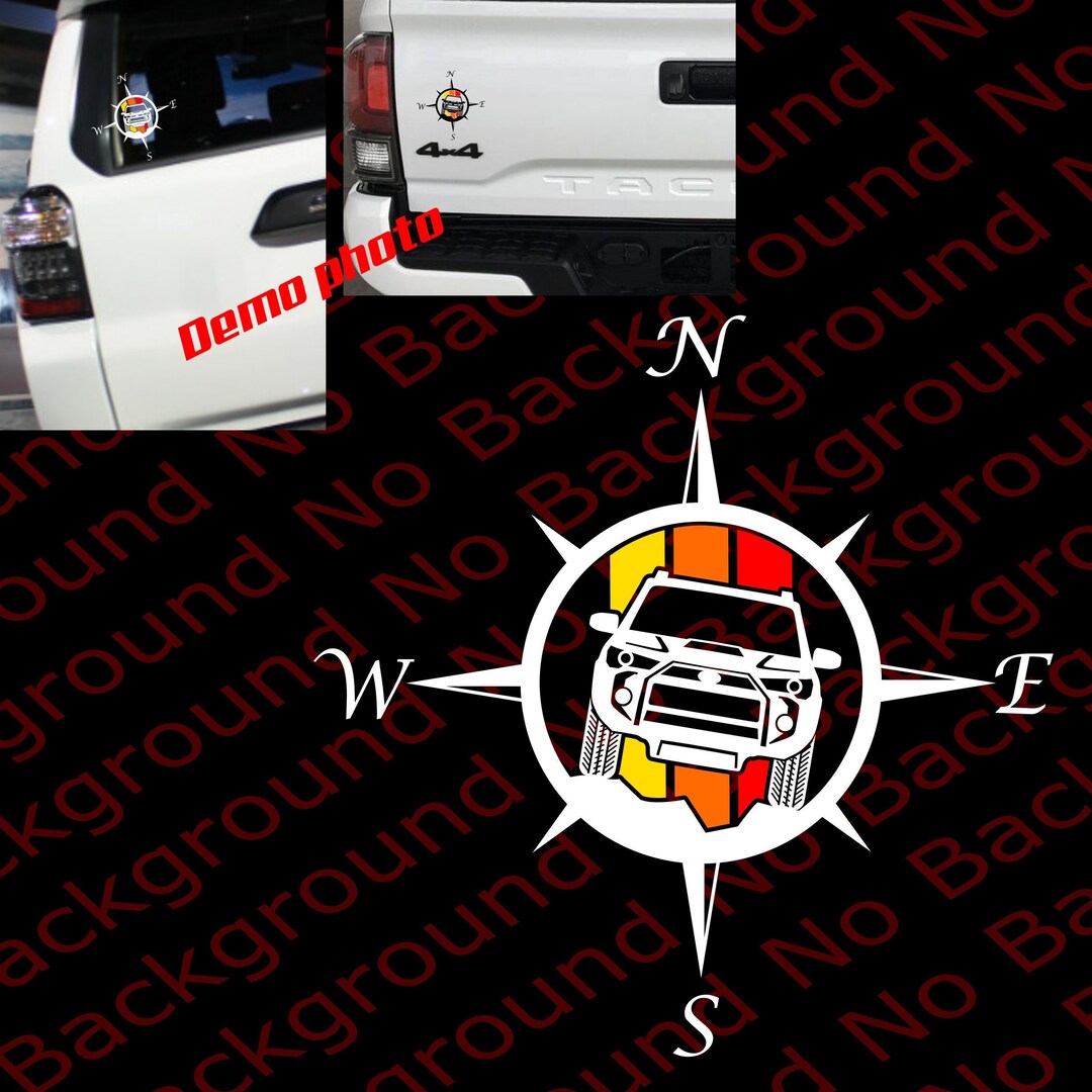 Many Colors & Sizes - Compass Retro Racing Stripes Rainbow Vinyl Die ...