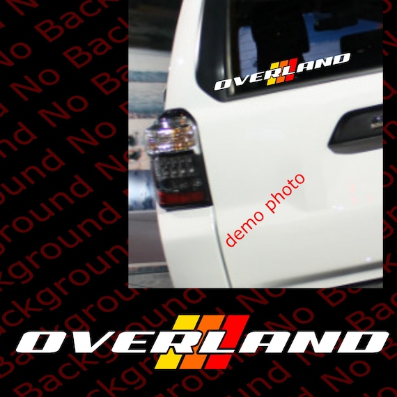 OVERLAND Racing Retro Rainbow Stripes Car Race Window | Etsy