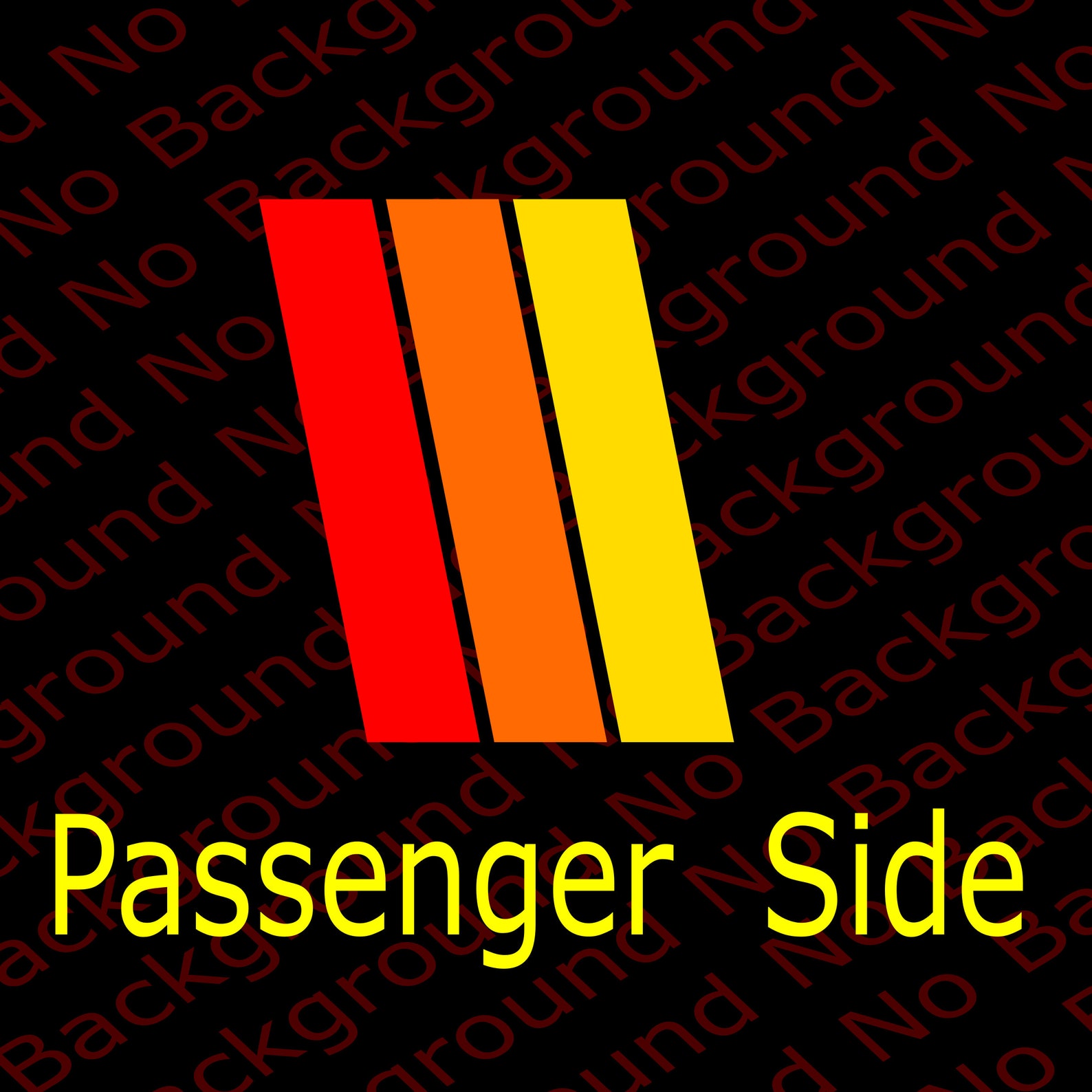 Many Sizes & Custom Colors - Retro Trio Racing Stripes Rainbow Vinyl ...