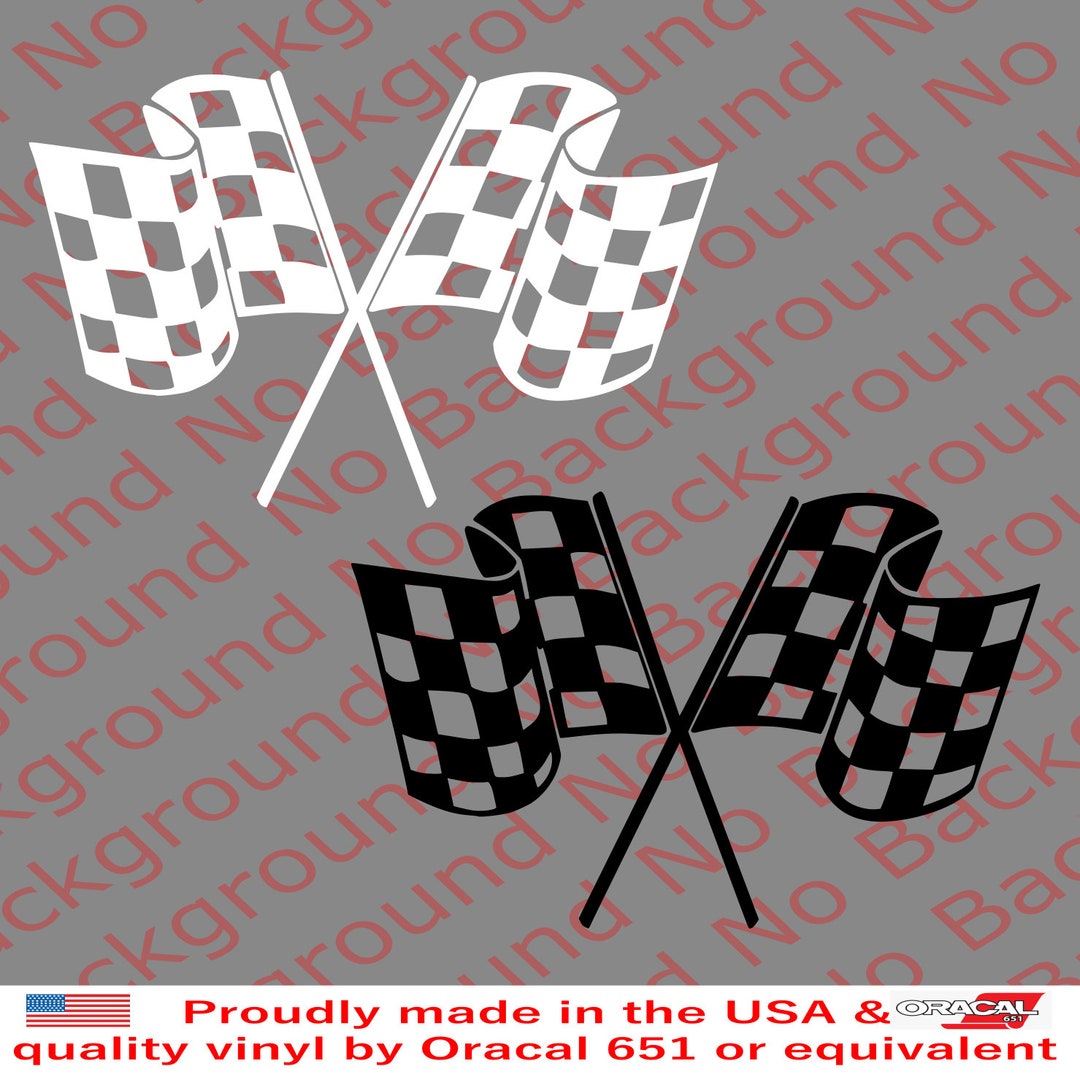 Dual Checkered Flags Vinyl Die Cut Vinyl Winning Racing Final Lap ...