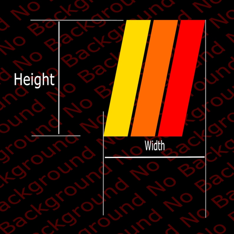 Many Colors & Sizes Retro Racing Stripes Rainbow Vinyl Die - Etsy