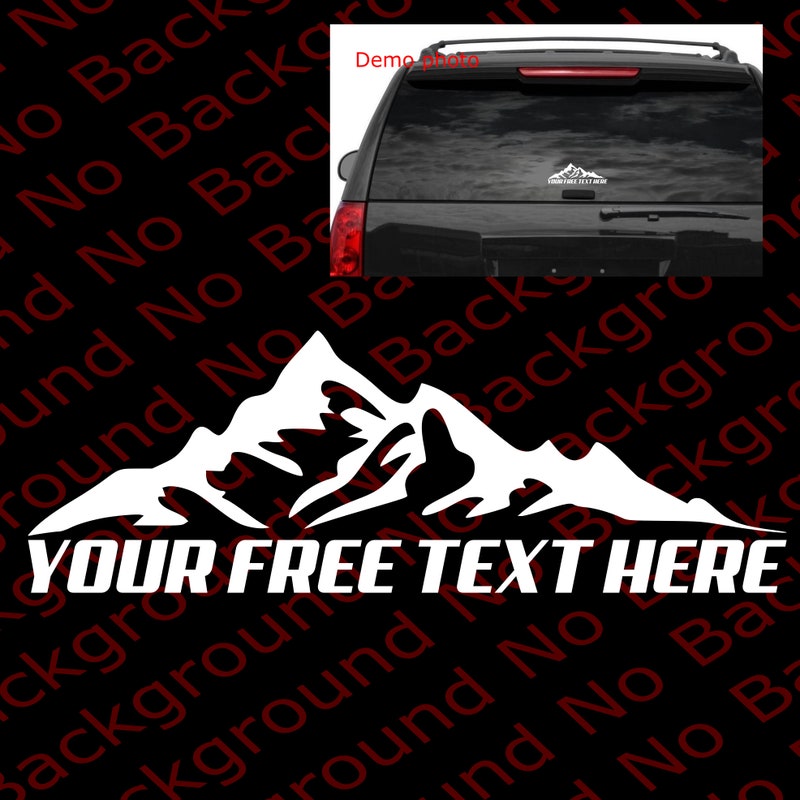 Mountain Car Decal - Etsy