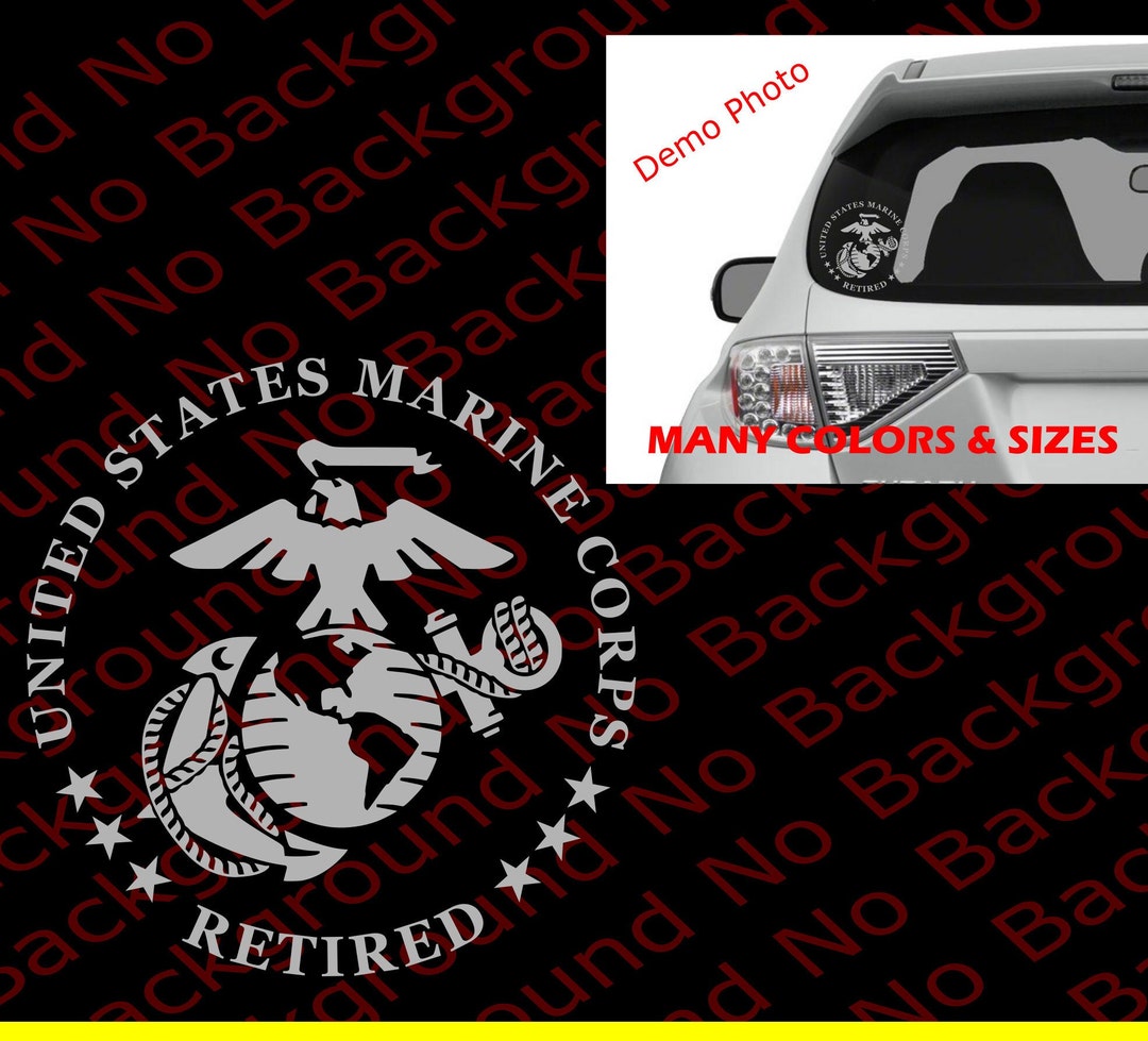 USMC Hobbyist License #533-24 United States Marine Corps Logo Die Cut ...