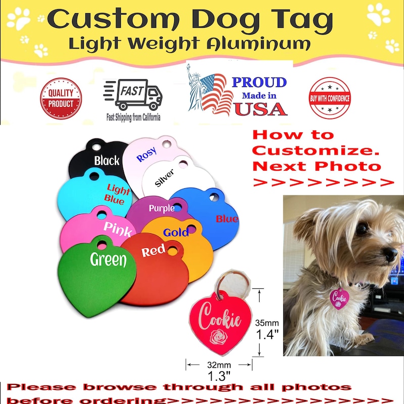 3 Heart Shaped Tags - Etsy