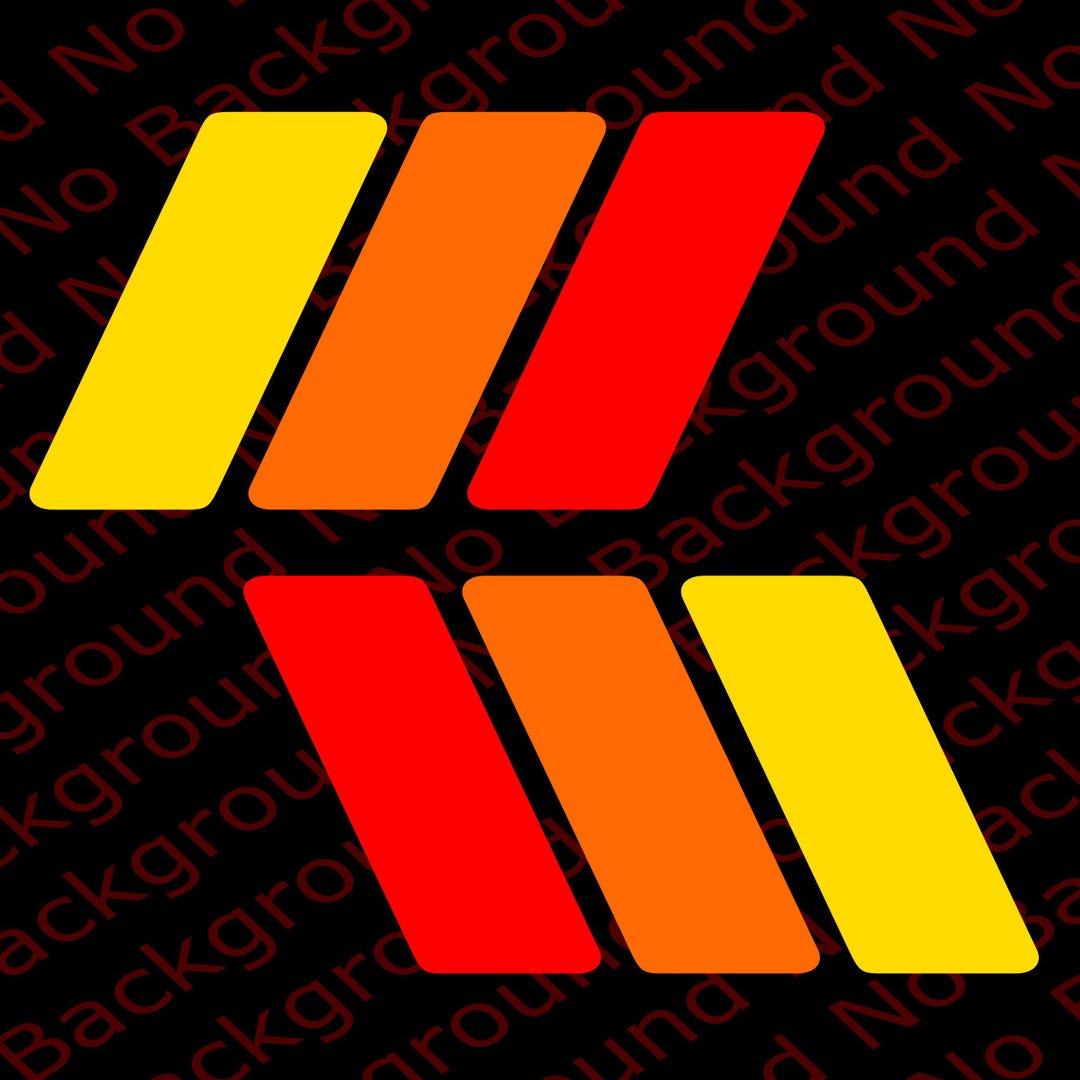 Many Colors & Sizes - Tri 3 Color Retro Racing Stripes Rainbow Vinyl ...