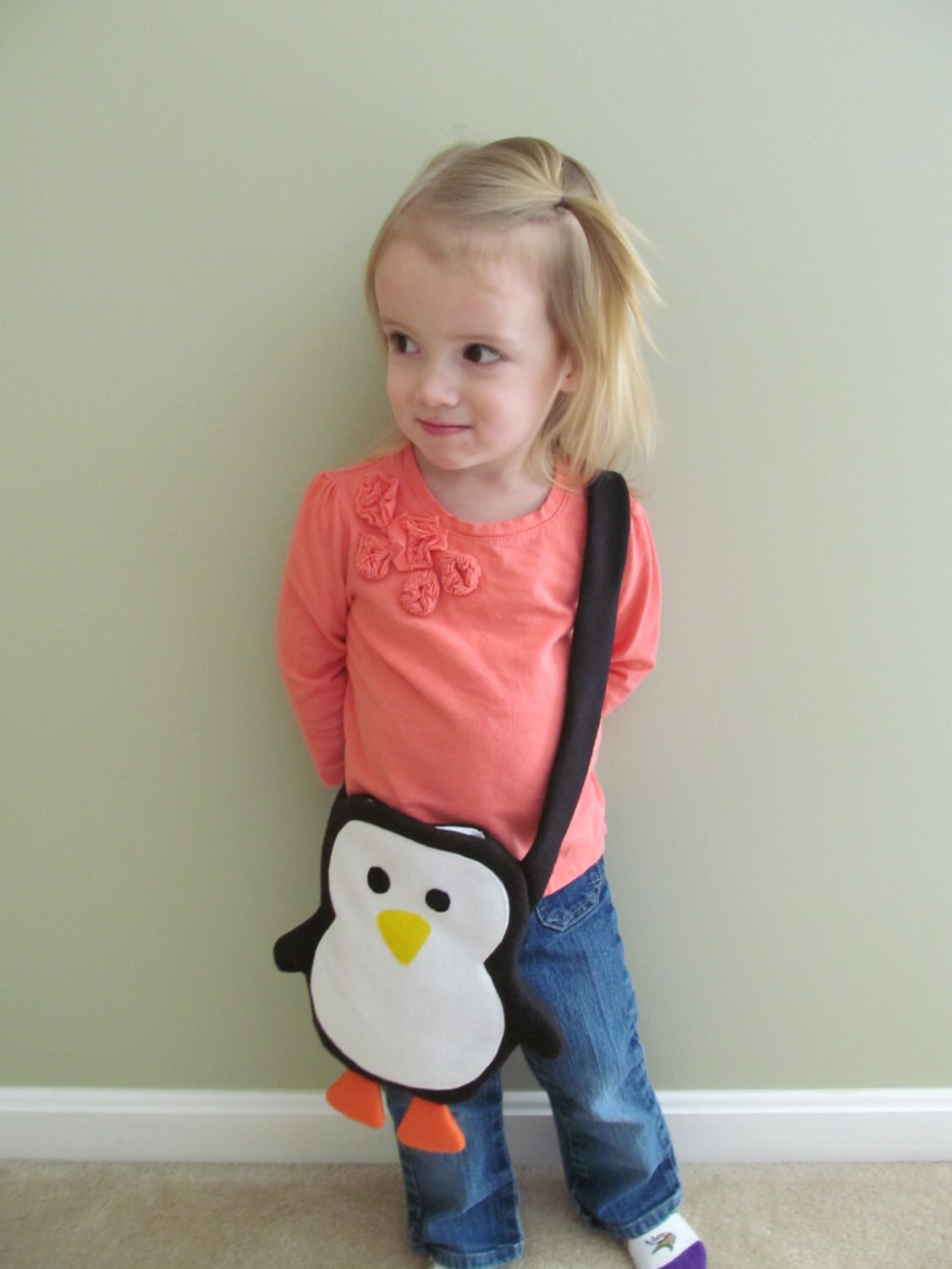 Penguin Purse Pattern - Child's Tote Bag - PDF Pattern - DIY Purse ...