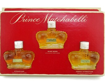 Prince Matchabelli Mini Crown Bottles Gift Set//wind Song PROPHECY ...
