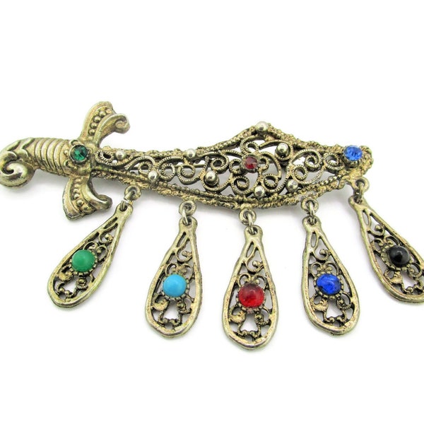Scimitar Brooch - Etsy