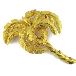 Vintage Date Palm Tree Gold Tone Pin Brooch - Etsy