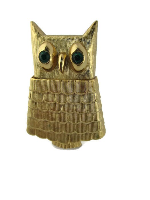 1972 AVON OWL Pin for Solid Unforgettable Perfume Glace - Etsy