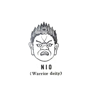 トシカネ Toshikane NIO Button/warrior Deity KOJIMA Art Porcelain/ Six ...