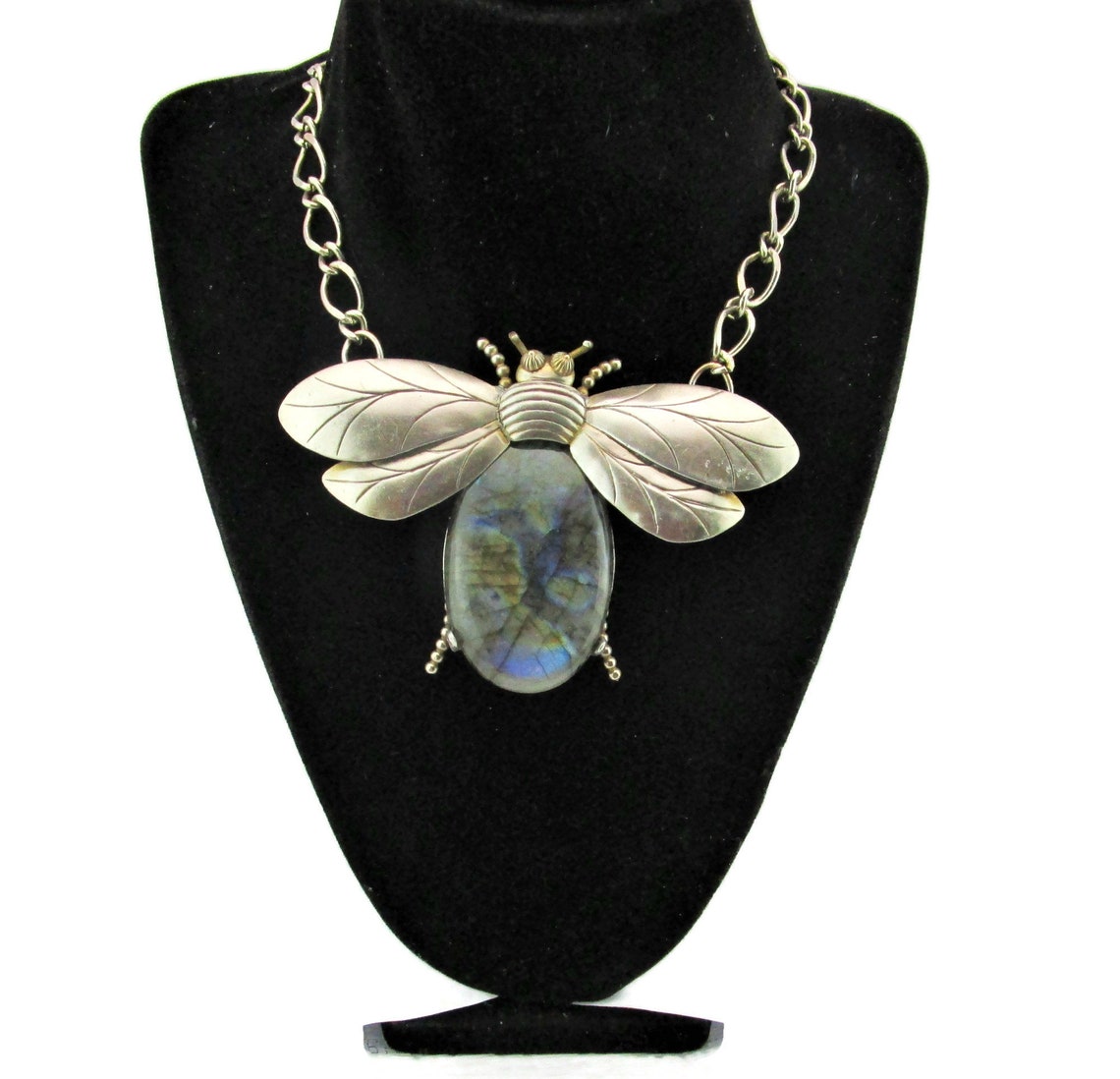 GARRISON NYC Giant Bug Pendant Necklace/ultra RARE Czech Mixed - Etsy