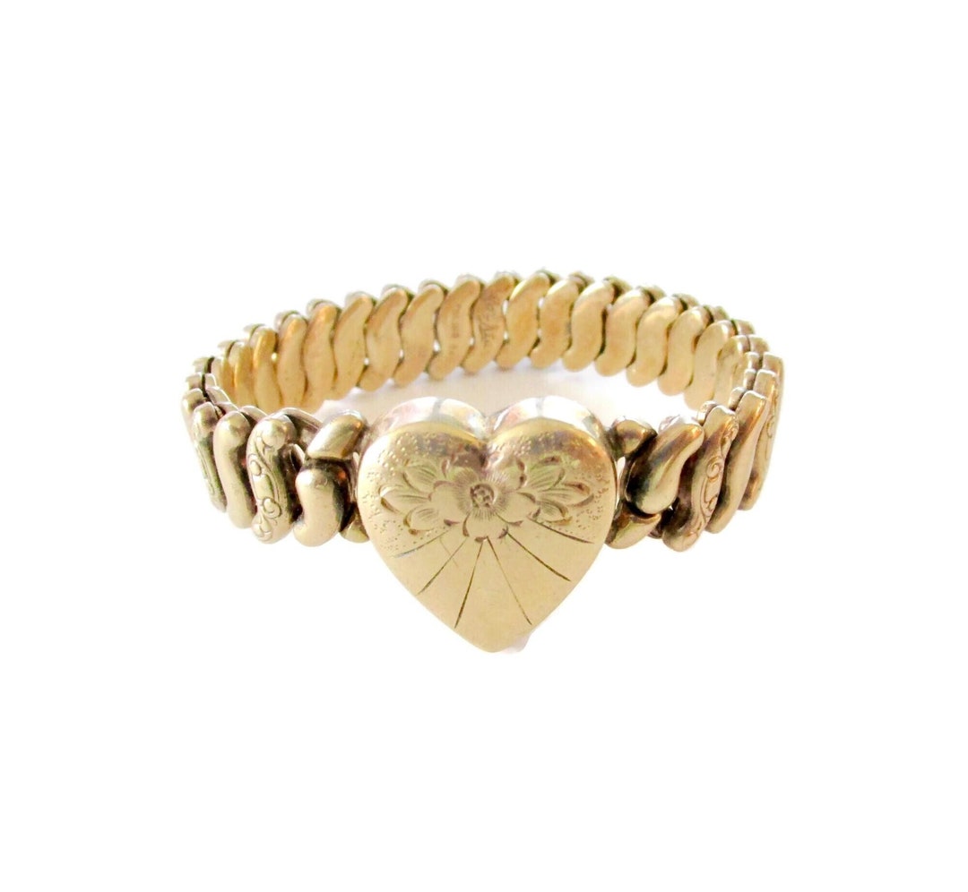 Co-star WWII Sweetheart Bracelet/sterling Base Vermeil Expansion/rose ...