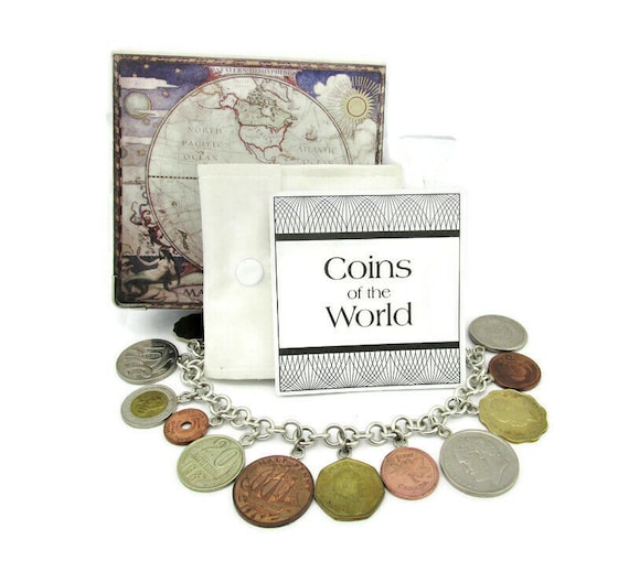 Coins of the World Bracelet/jacmel Mauritius JMC 925 | Etsy