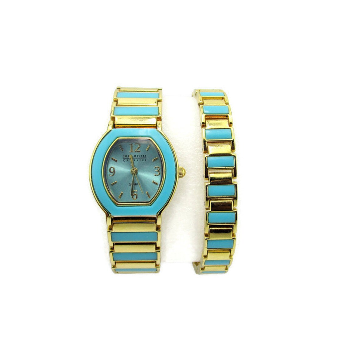 Joan Rivers Watch & Bracelet Set /CLASSICS Inlaid Faux | Etsy