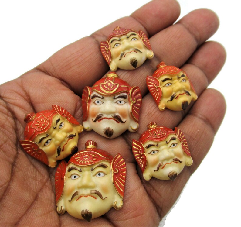 Jumbo Toshikane BISHAMONTEN Button/size 25mm X 23mm /7 Fortune - Etsy