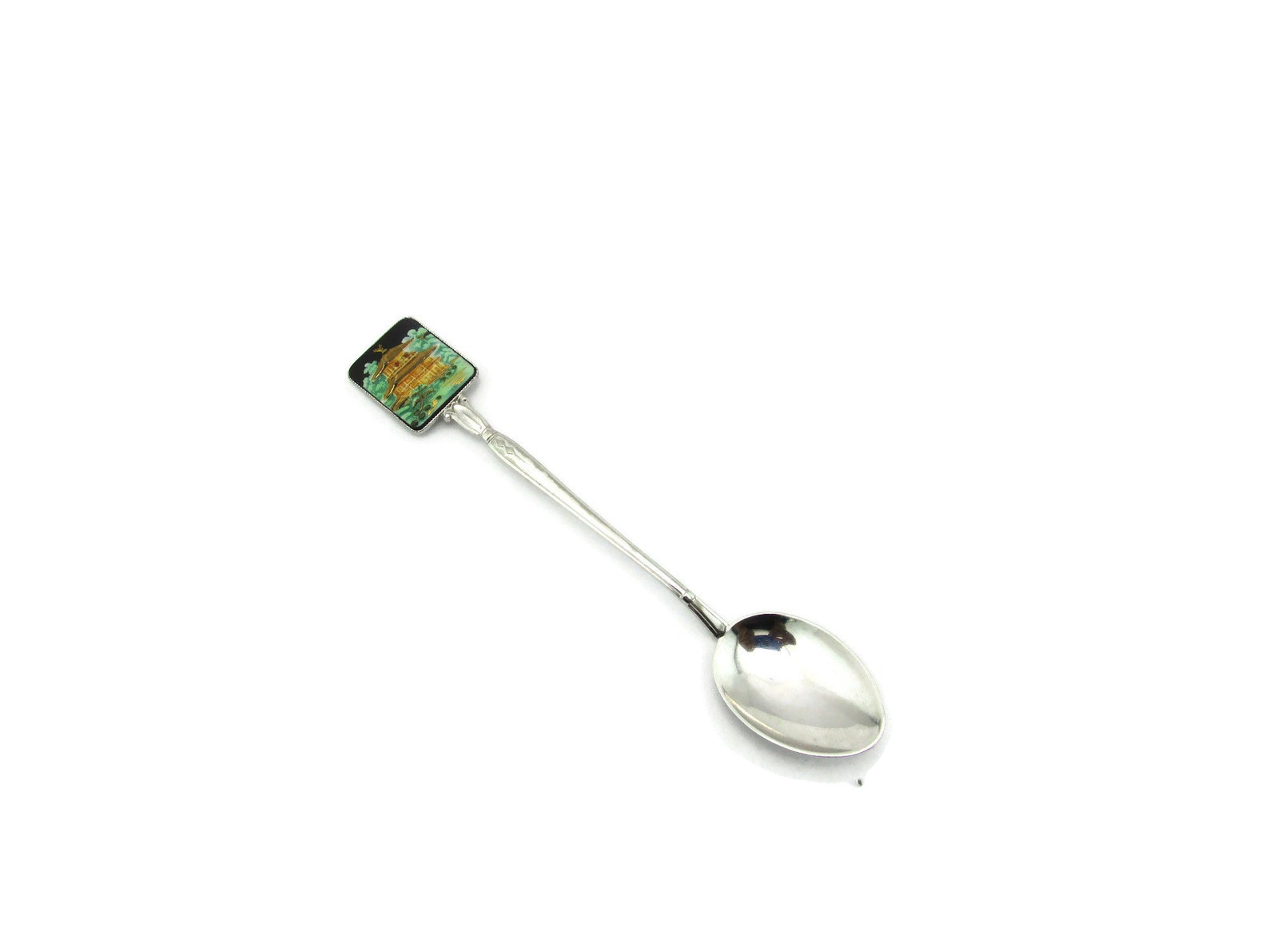 Toshikane Souvenir Spoon/kinkakuji Temple Golden Pavilion Tile/phoenix ...