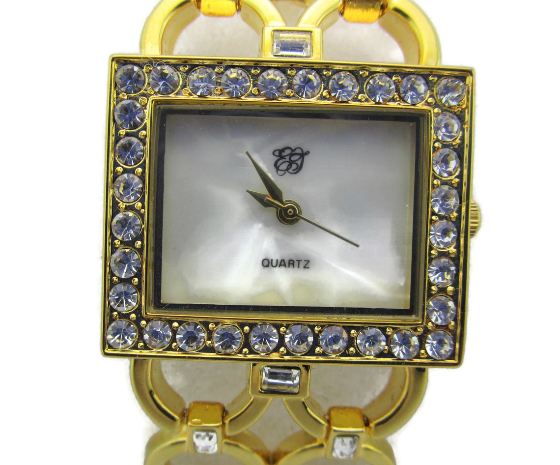 Elizabeth Taylor Watch/white Diamonds Collection/oblong Bezel - Etsy