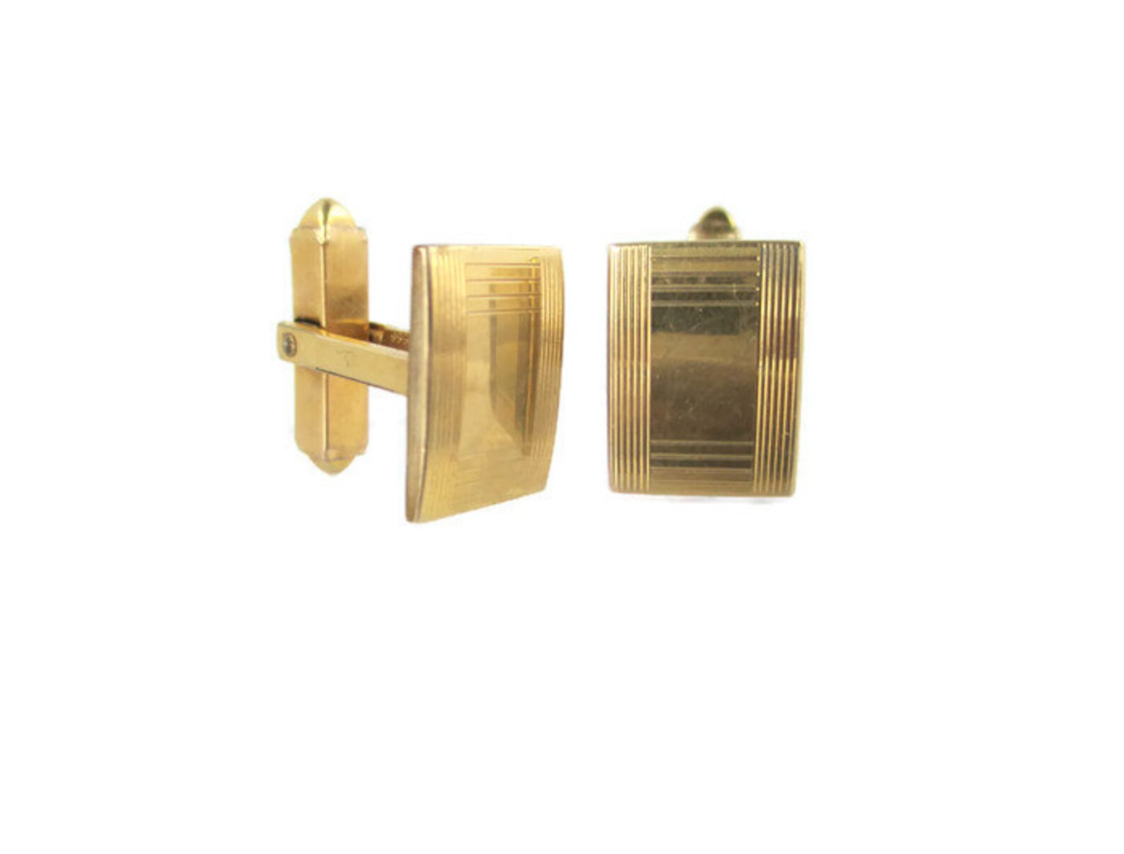 Anson Engraveable Cuff Links/12k Gold Filled Cufflinks/oblong - Etsy