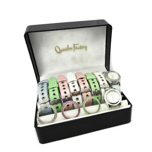 Quacker Factory Watches/set of Two 2 /8 Changable Bands /pastel Colors ...