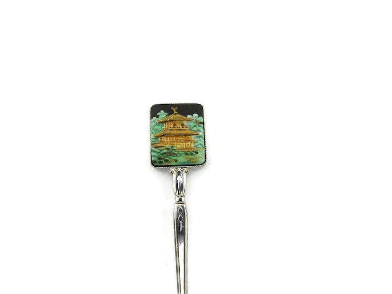 Toshikane Souvenir Spoon/kinkakuji Temple Golden Pavilion Tile/phoenix ...