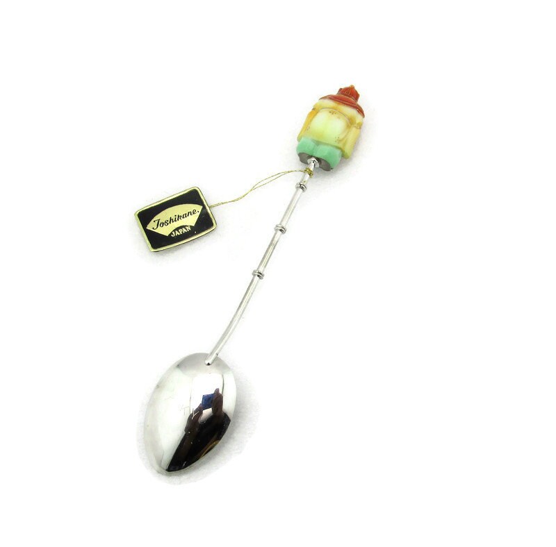 Toshikane Japan BISHAMONTEN Spoon/ Full Length Seven Fortune Gods/hand ...