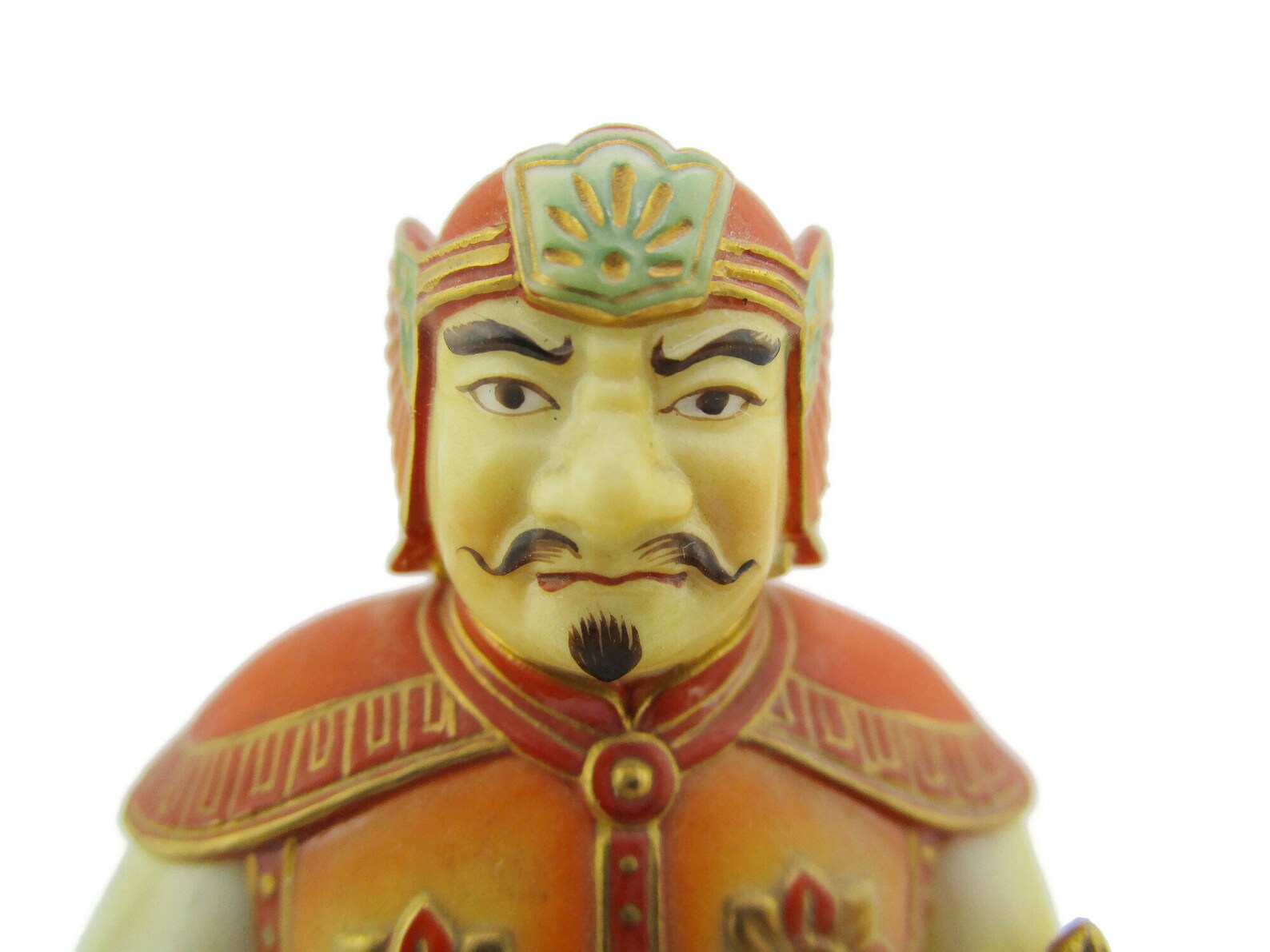 Toshikane Large BISHAMONTEN Figurine/7 Fortune Gods Arita Porcelain ...