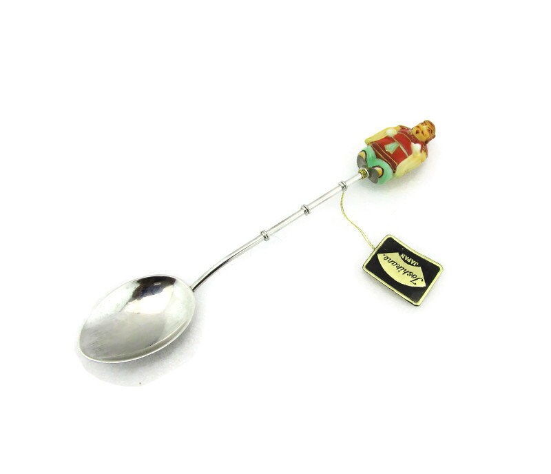 Toshikane Japan BISHAMONTEN Spoon/ Full Length Seven Fortune Gods/hand ...