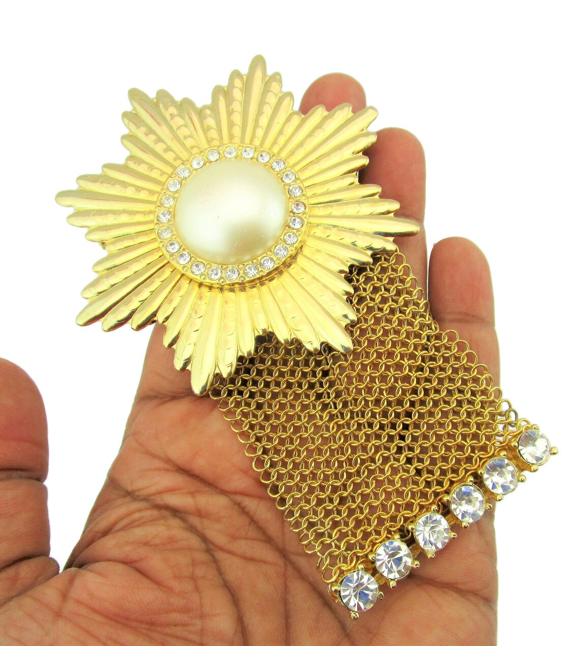 Military Style Brooch/medal & Ribbon/huge Heraldic 8 Point - Etsy