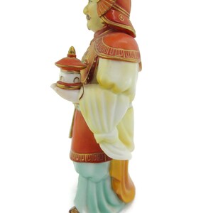 Toshikane Large BISHAMONTEN Figurine/7 Fortune Gods Arita Porcelain ...